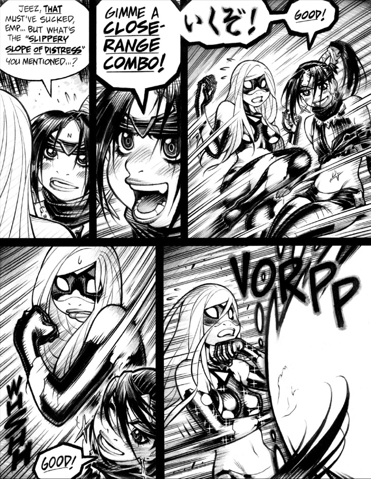 Panel 5: I do rather like the rarely seen visual riff of Emp’s hand ...