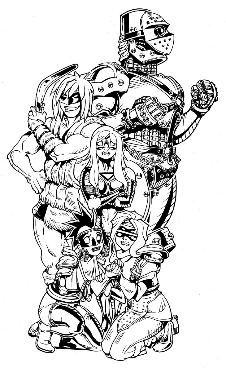 Here's a close-up of the great artwork that Guest Artist John Staton ...